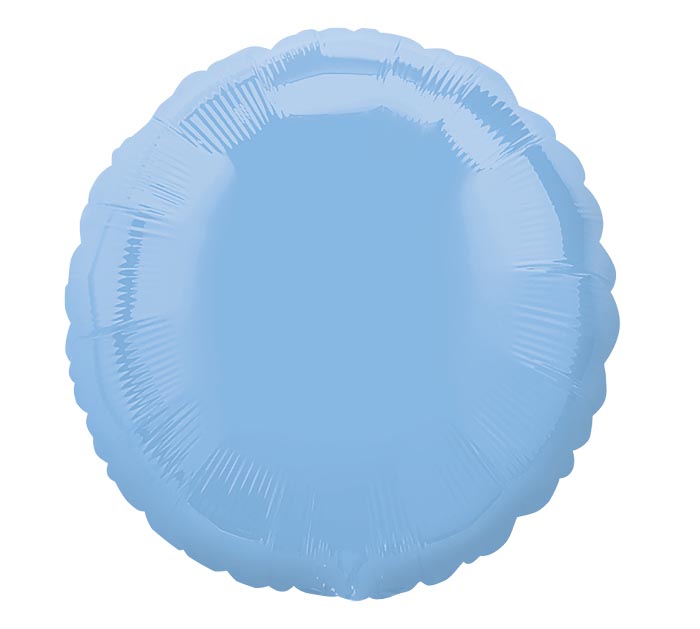 17" PASTEL BLUE ROUND SHAPE