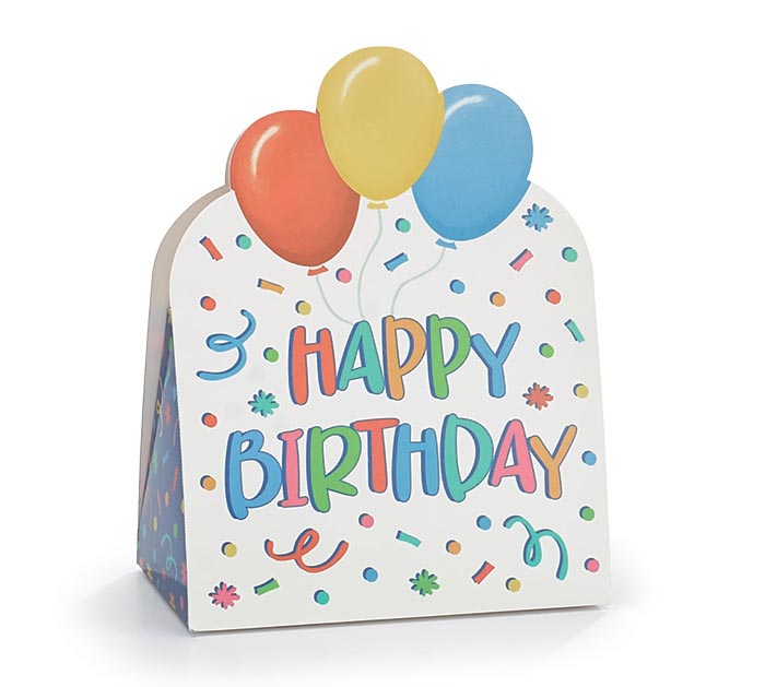 HAPPY BIRTHDAY WITH BALLOONS CANDY BOX