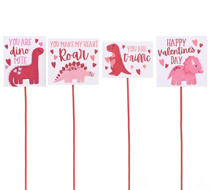 ASTD DINO-MITE VALENTINE PICKS