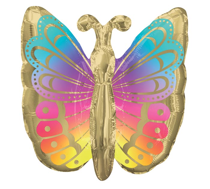 14"INFLATED COLORFUL BUTTERFLY MINI SHAP