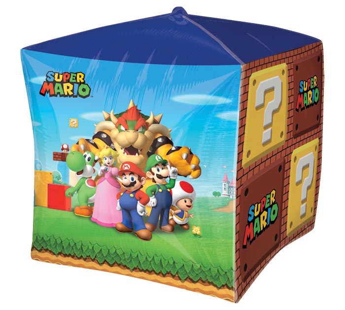 15Inch Packaged Super Mario Bros Cubez Balloon