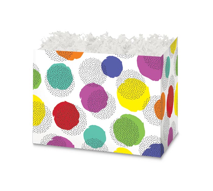 SMALL DYNAMIC DOTS BASKET BOX