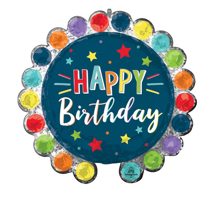 26" Package Happy Birthday Shape Balloon