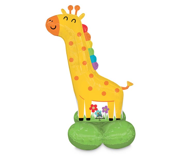 40Inch Packaged Airloonz Jr Baby Giraffe Foil Balloons