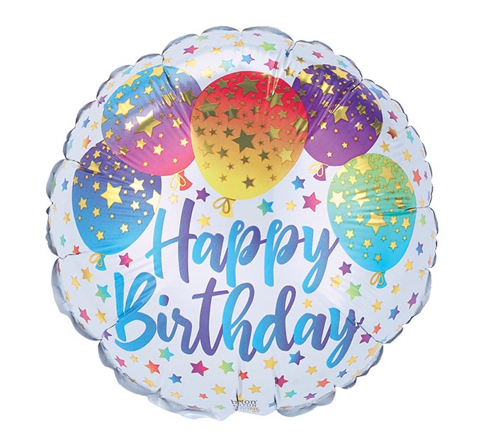 9" INFLATED BIRTHDAY MINI BALLOON