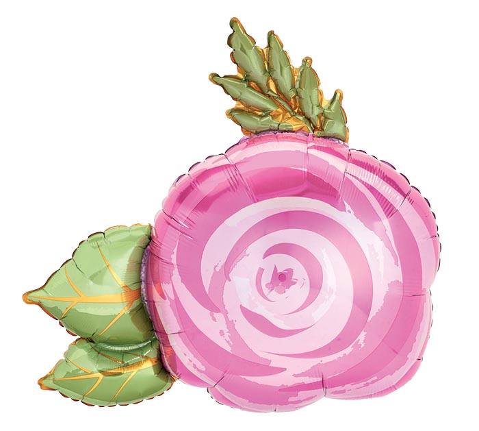 30" Package Pink Rose Shape Balloon