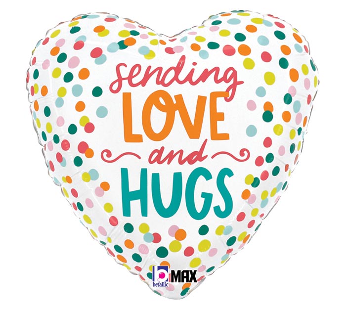 18" PKG SENDING LOVE AND HUGS