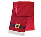 VELVETEEN SANTA DRAWSTRING GIFT BAG