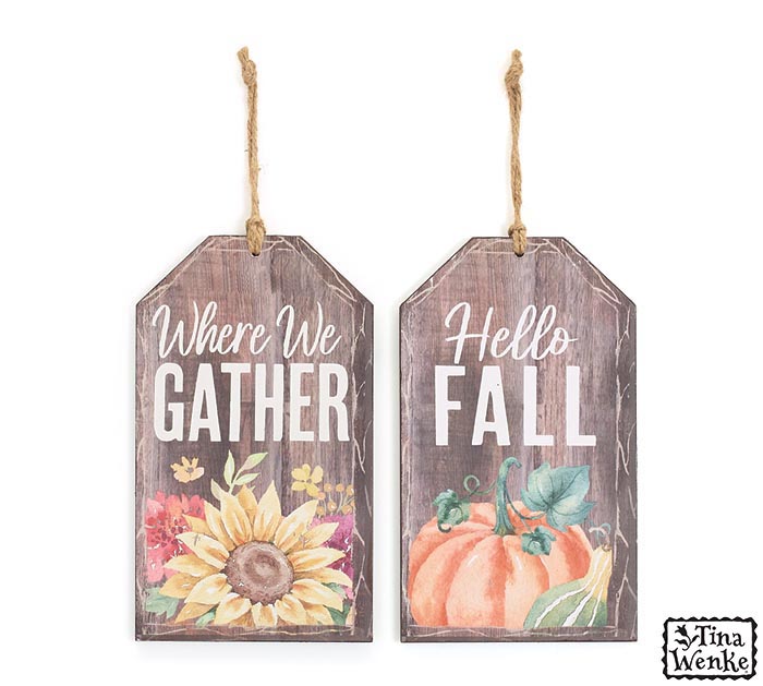 Fall Tag Wall Hanging Assortment
