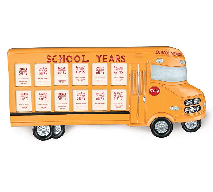 School Bus Shaped Picture Frame