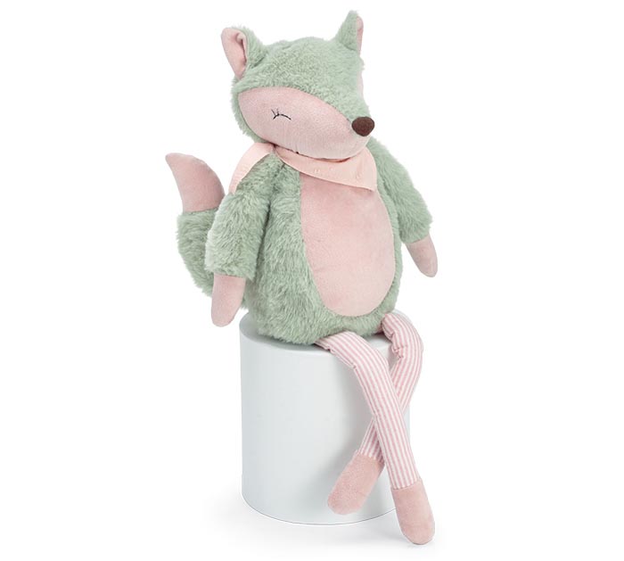 Decor Plush Mint Green And Pink Fox