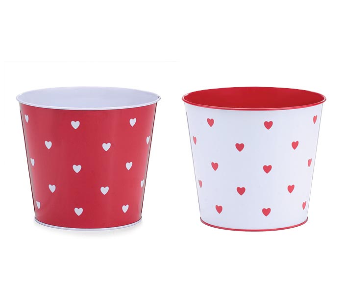 6" SMALL HEART POT COVER ASTD