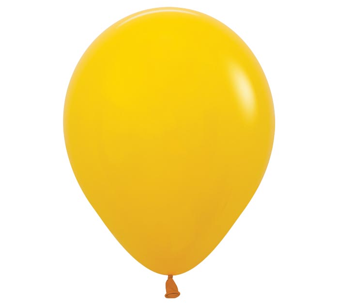 5Inch Sempertex Deluxe Honey Yellow Latex Balloons