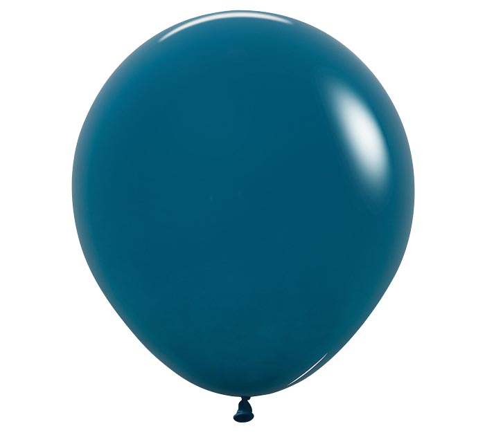 18Inch Sempertex Deluxe Deep Teal Latex Balloons
