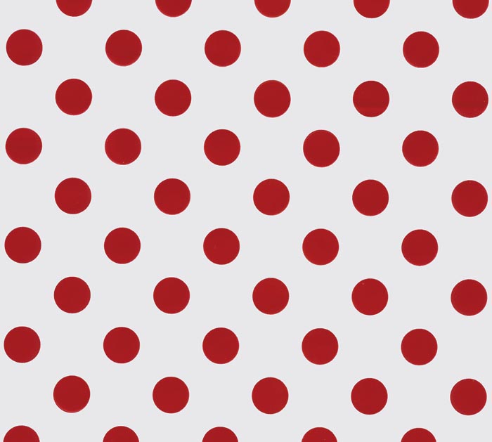 Large Red Dots On Clear Cello Rolls