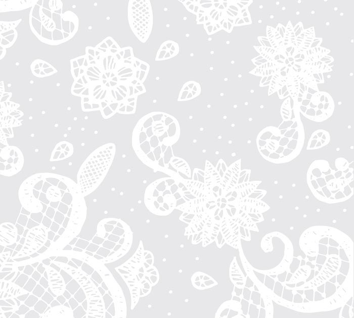 White Lace On Clear Cello Roll