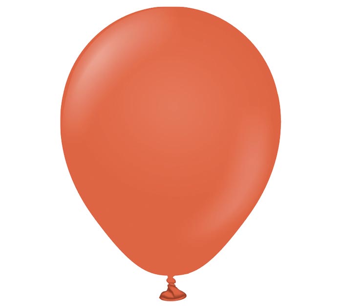 12Inch Kalisan Retro Rust Orange Latex 100 Latex Balloons