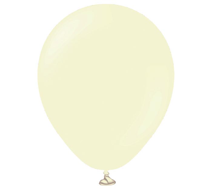 18Inch Kalisan Macaron Pale Yellow Latex 25 Latex Balloons