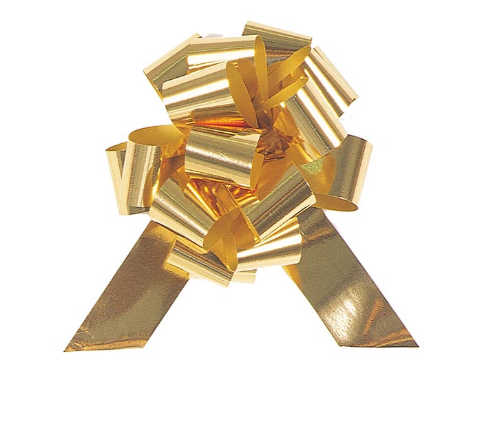 Metallic Gold Pull Bow #9