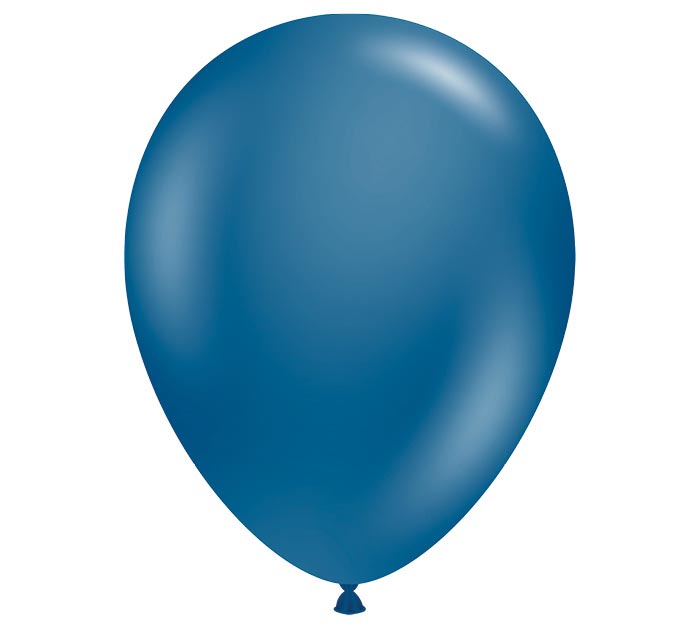5Inch Tuftex Designer Navy Latex 50 Pack Latex Balloons