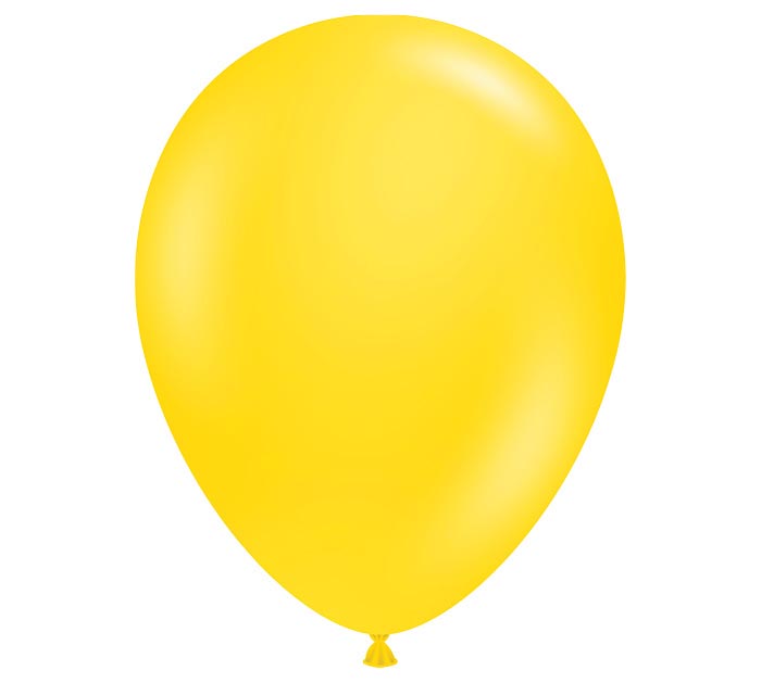 11Inch Tuftex Standard Yellow Latex 100 Pk Latex Balloons